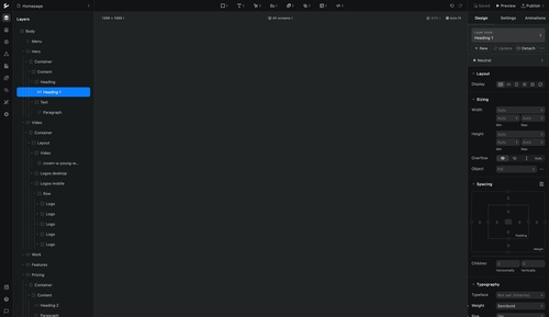 Design | Experience full design control in your hands with Ycode