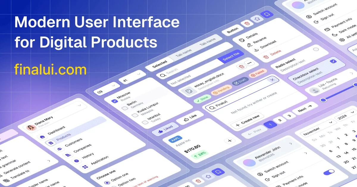 List of Coded UI Components - Best Resources for UI