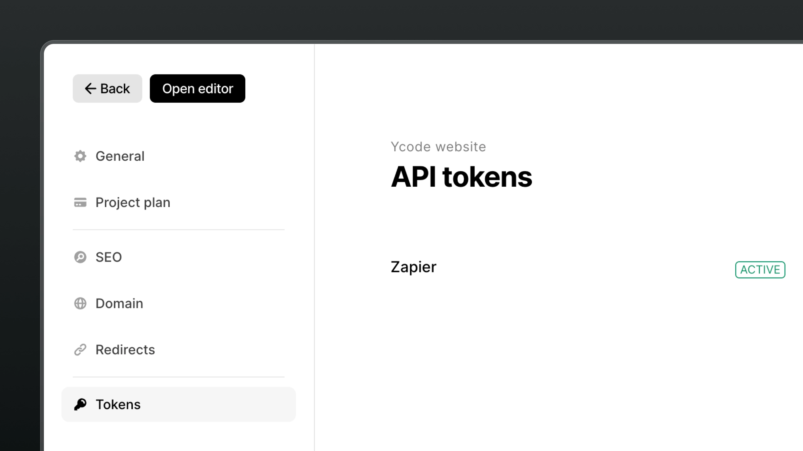 API Tokens — Ycode Academy