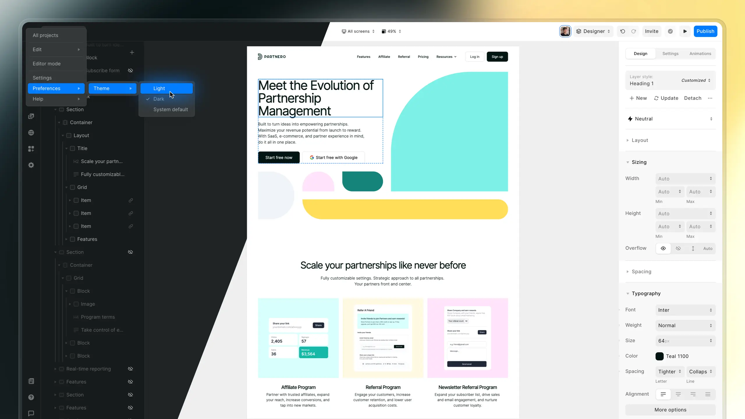 Light And Dark Mode For Ycode Ui Ycode Updates