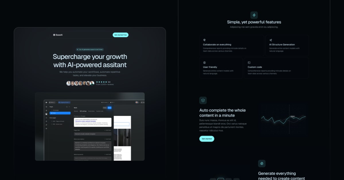 BaseAI — AI website template