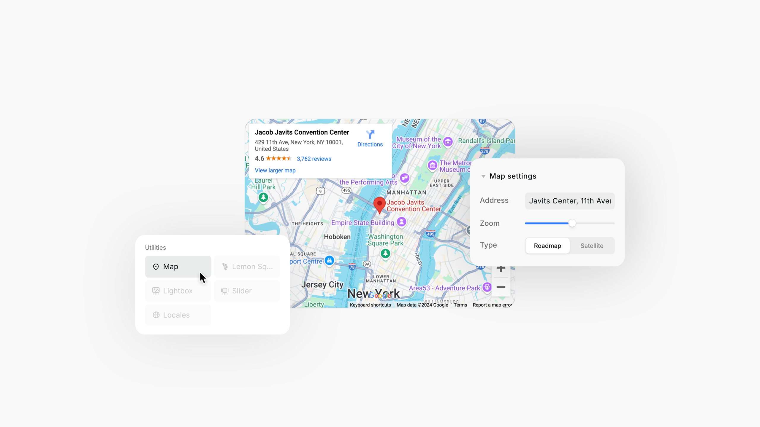Map block — Ycode Updates
