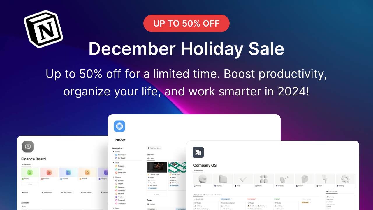 50+ Best Free Notion Templates for manage your Life and Business ...