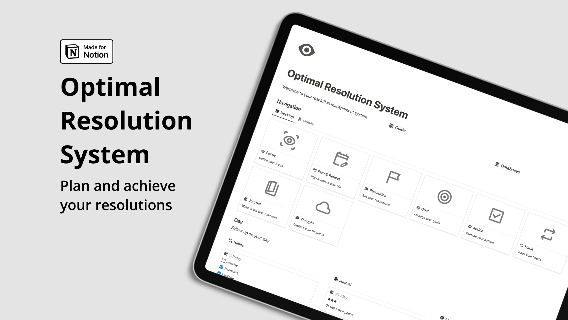 Notion Optimal Resolution System for $19 by Notionglobe - Personal ...