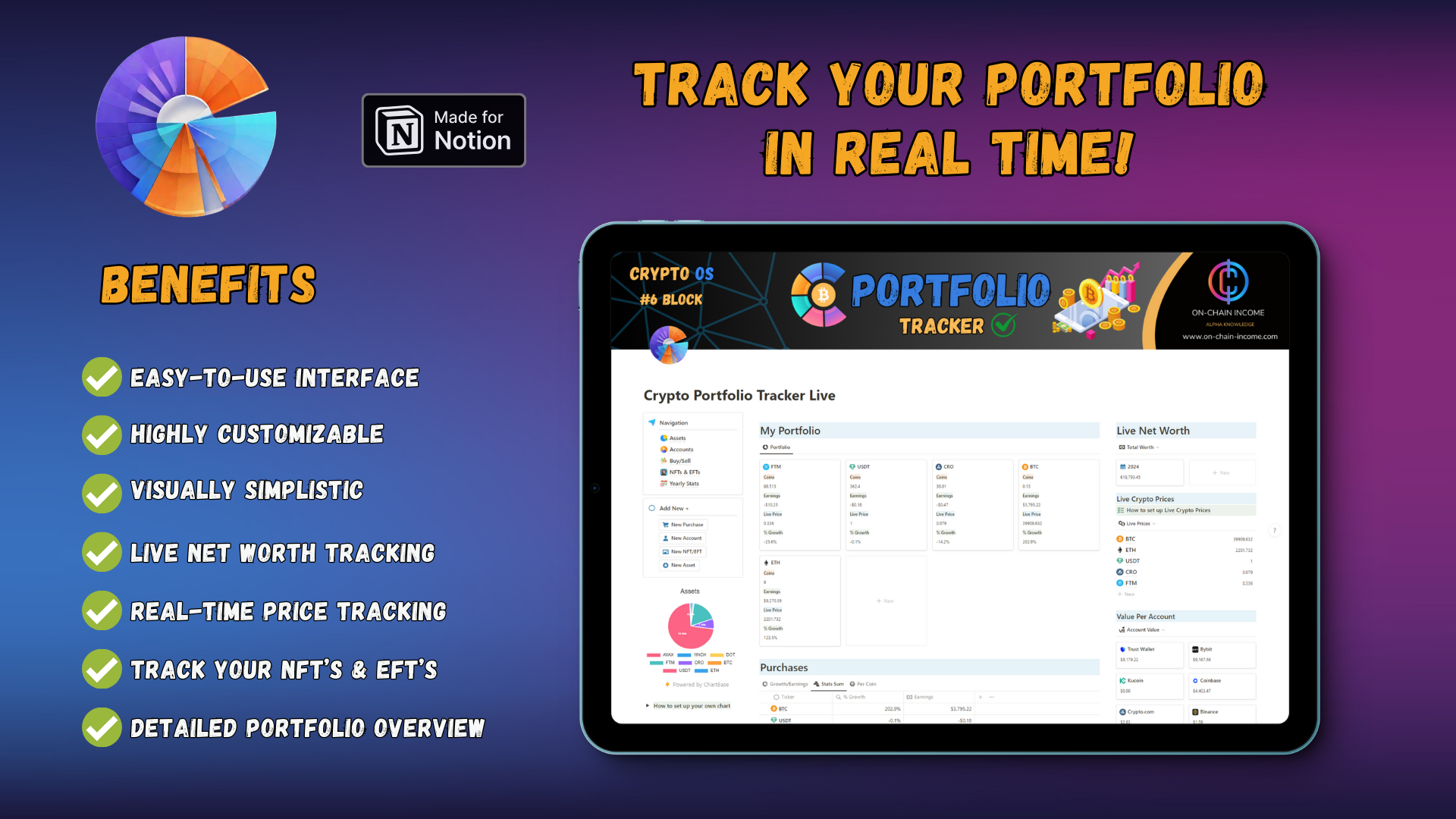Crypto Portfolio Tracker Live Asset Prices For 39 By Nixi Notion For