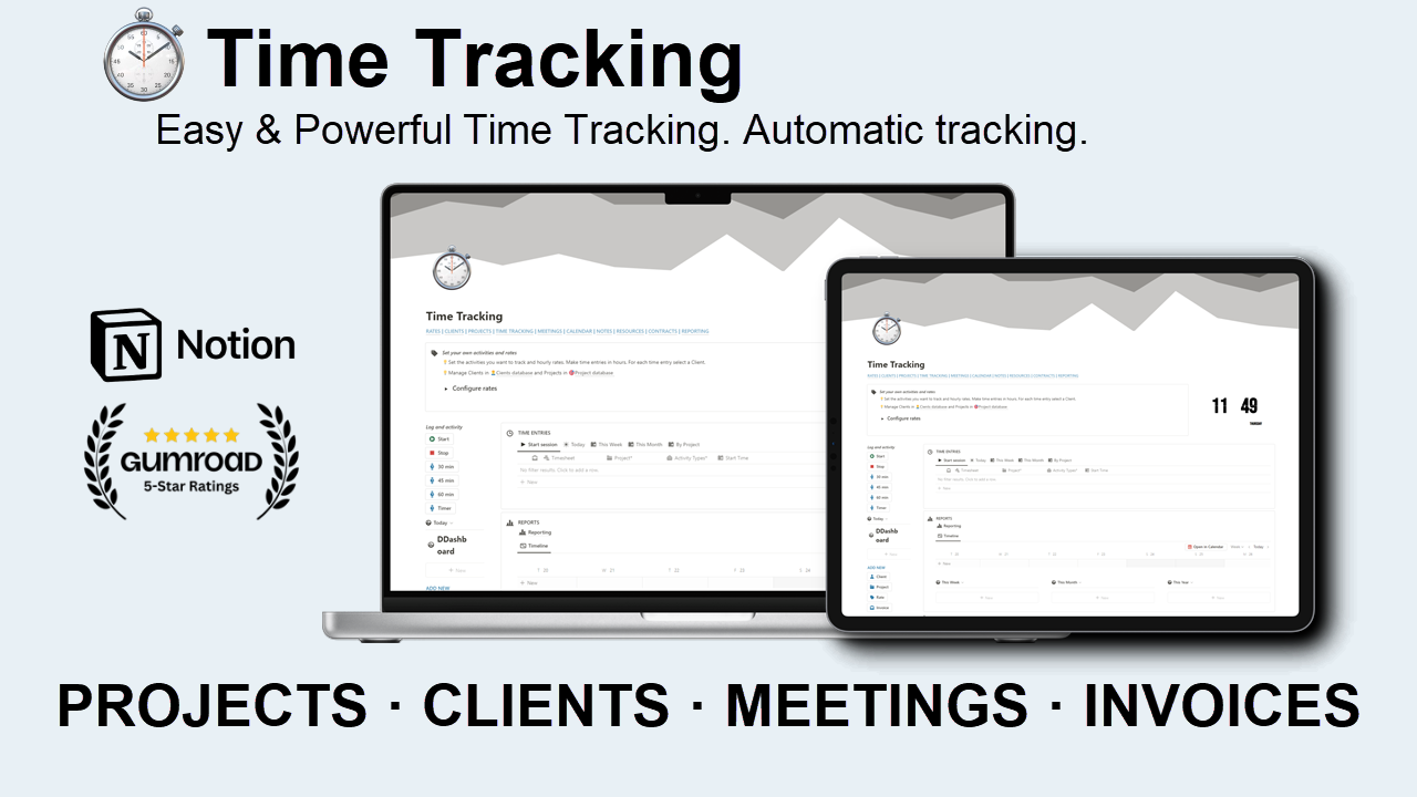 Time Tracking - Productivity Template