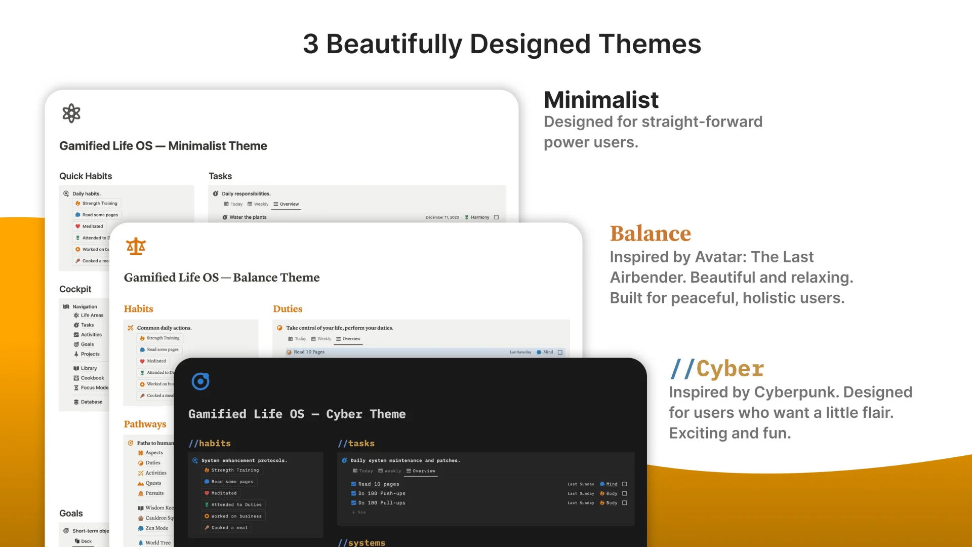 Gamified Life OS | Rastreador de vida basado en RPG Notion ...