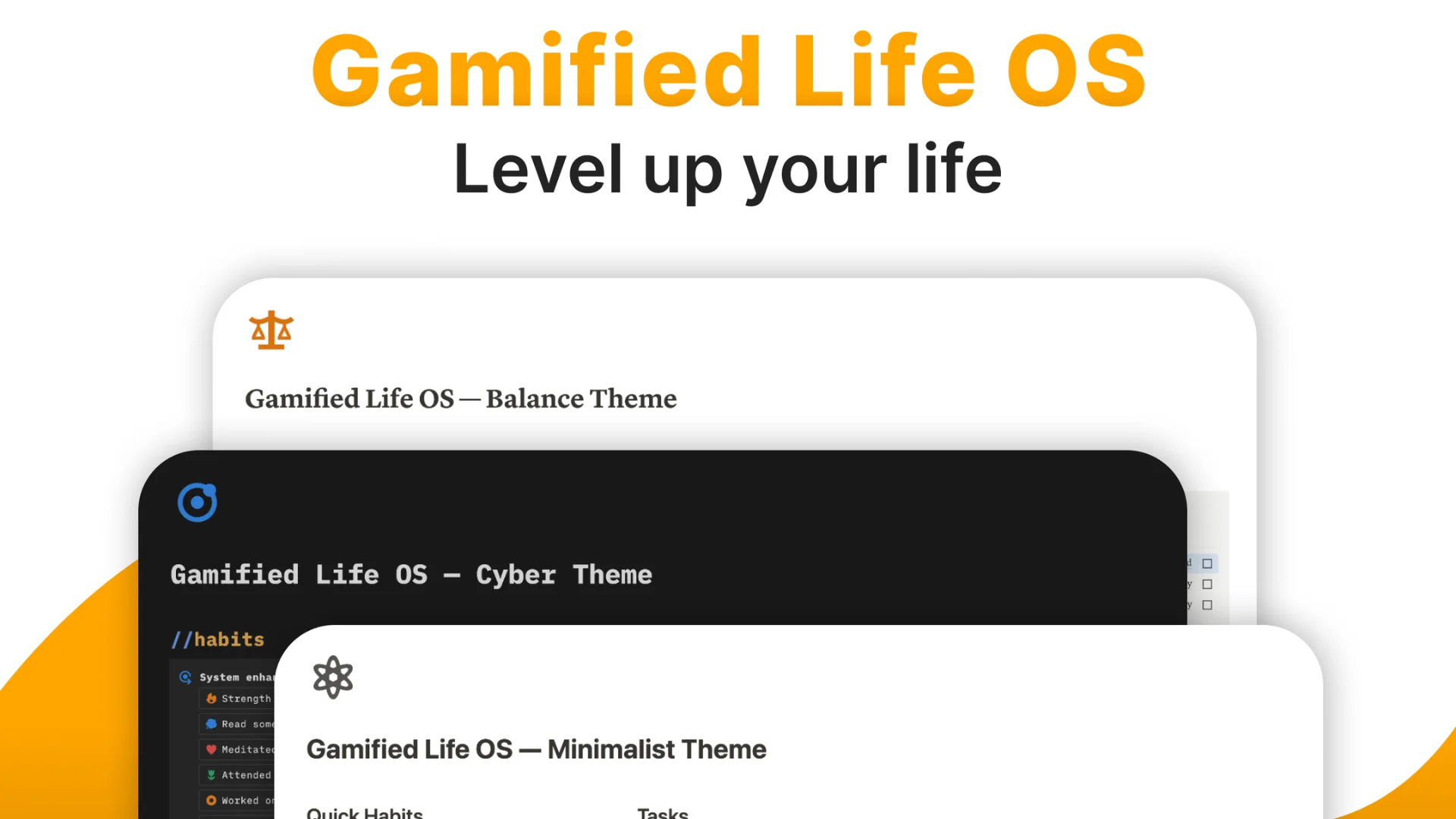 Gamified Life OS | RPG-Based Notion Life Tracker - Productivity Template